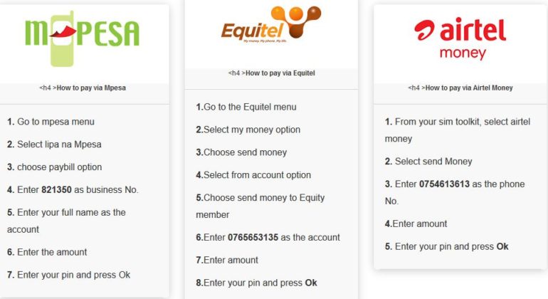 Avechi Kenya Payment Methods | Fixus Jobs